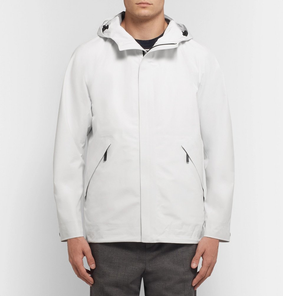 Theory - Mitchell Shell Hooded Jacket - White Theory