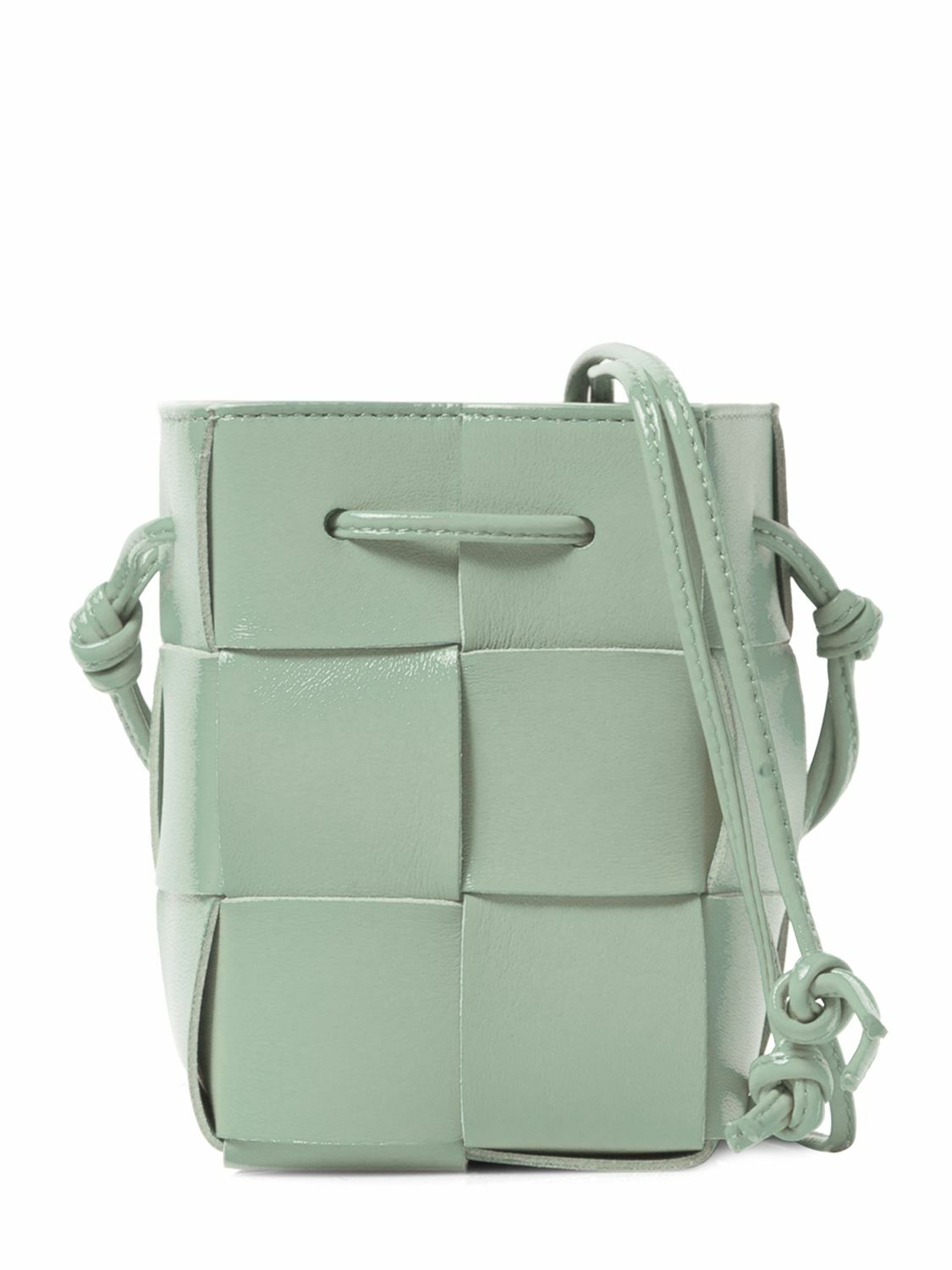 BOTTEGA VENETA - Mini Intreccio Leather Bucket Bag Bottega Veneta