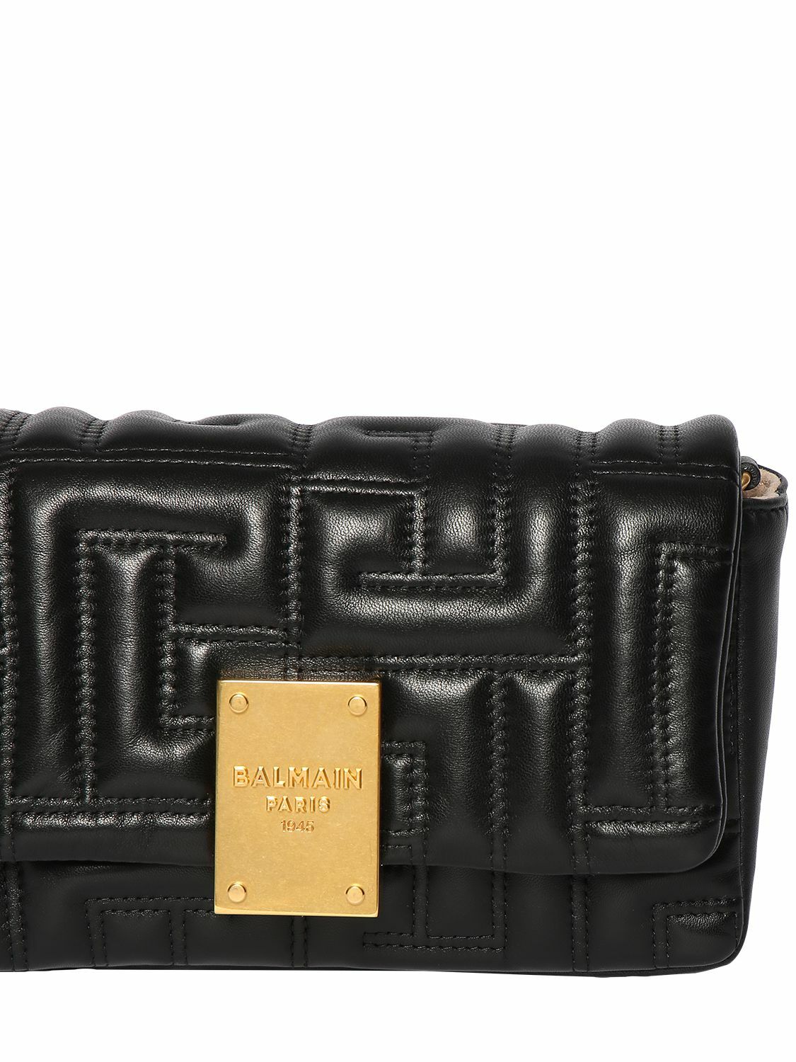 BALMAIN Mini 1945 Quilted Leather Bag Balmain