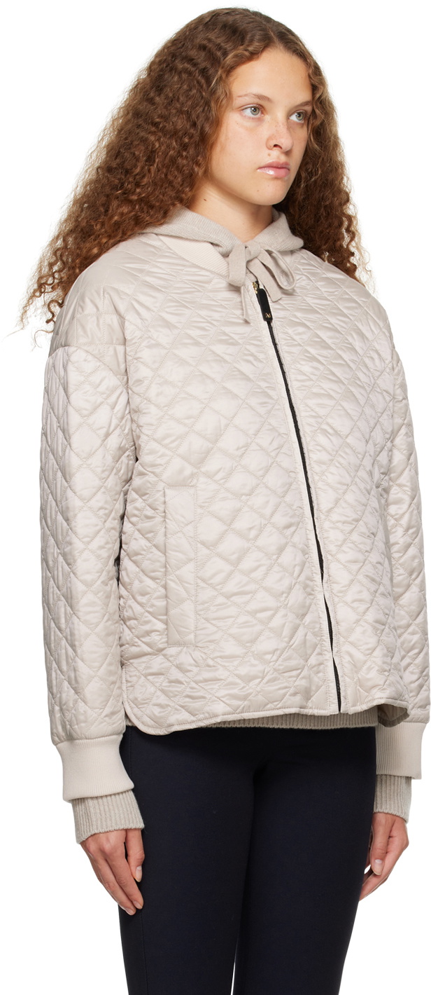 S Max Mara Off-White Maya Bomber Jacket S Max Mara