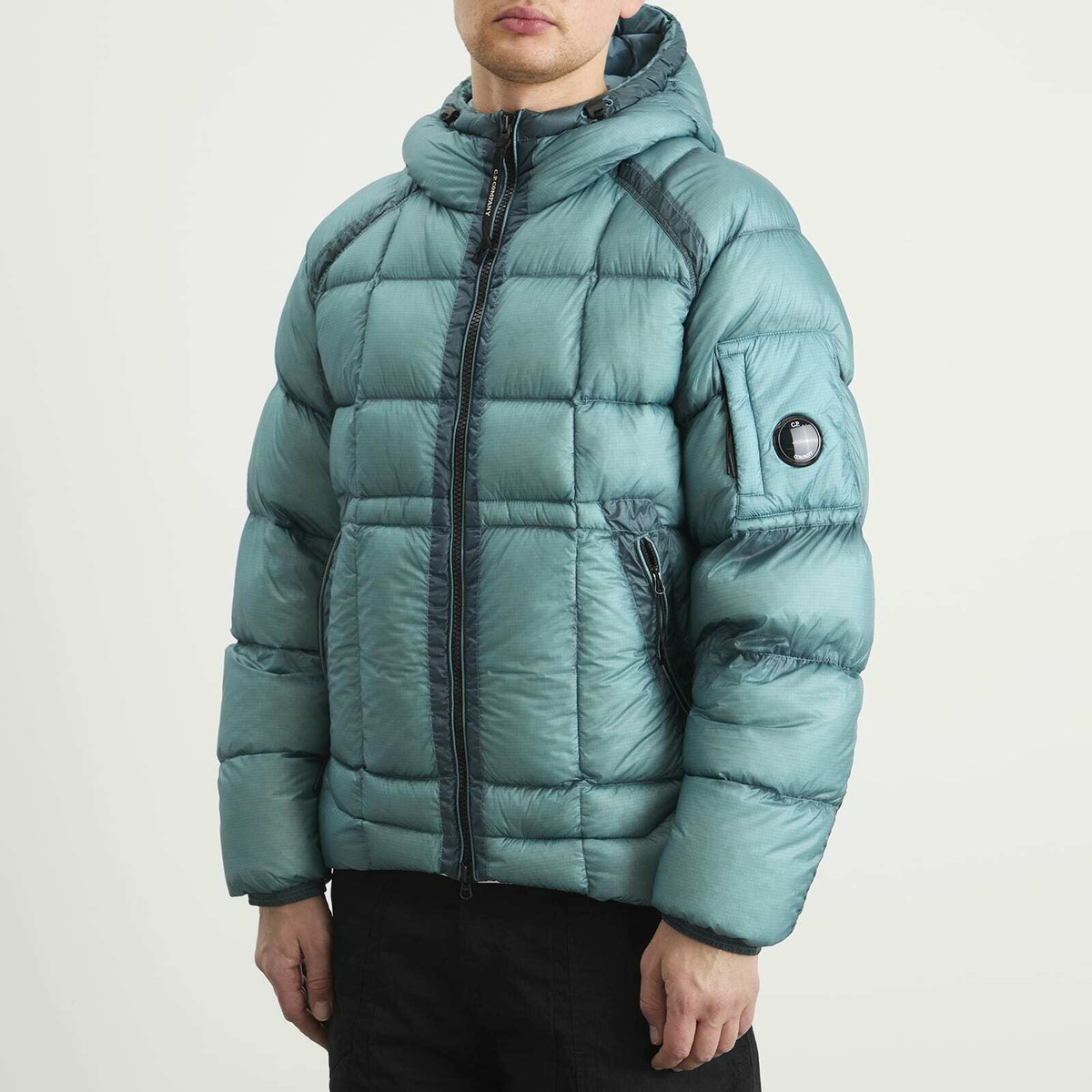 C.P. Company Men's DD-Shell Hooded Jacket in Aegean Blue C.P. Company