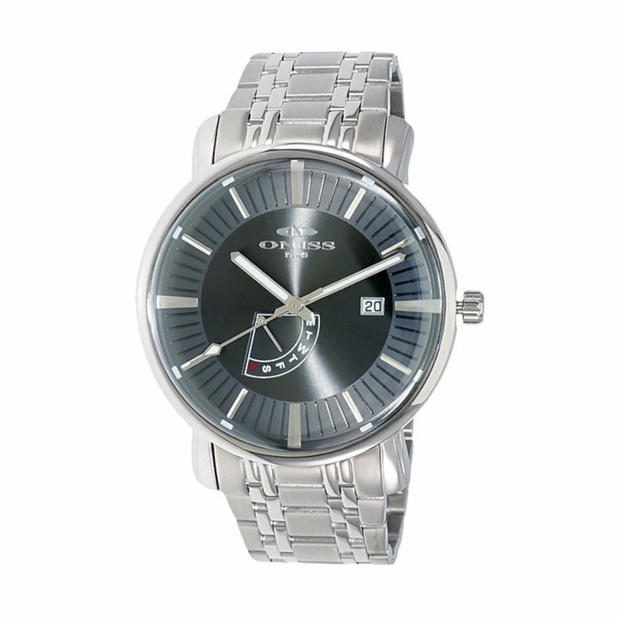 Oniss Sorrento Quartz Grey Dial Mens Watch ON2626-MGY Oniss