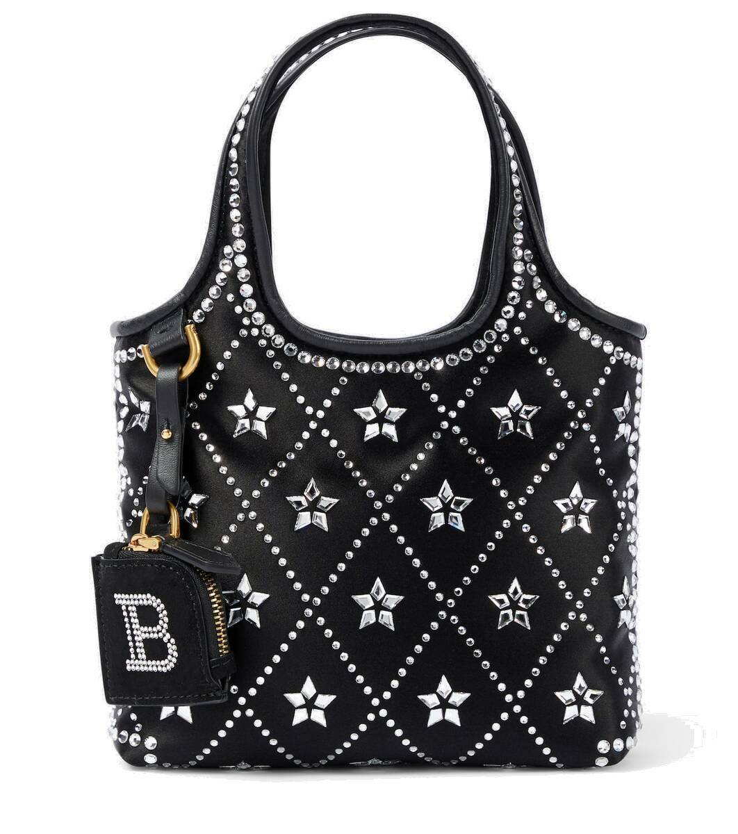 Balmain B-Army Mini embellished satin tote bag Balmain