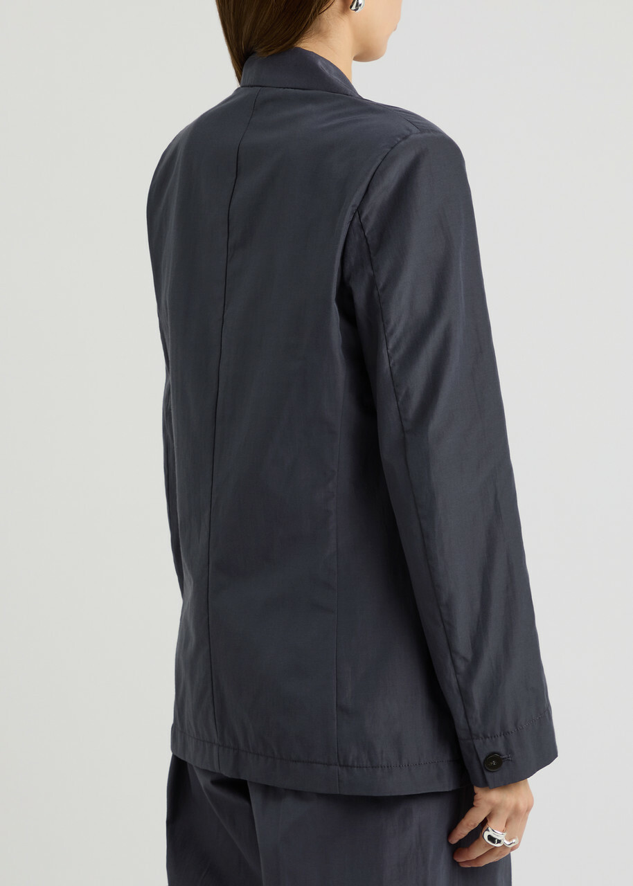Forte_forte Taffeta Blazer Dark Blue Forte Forte