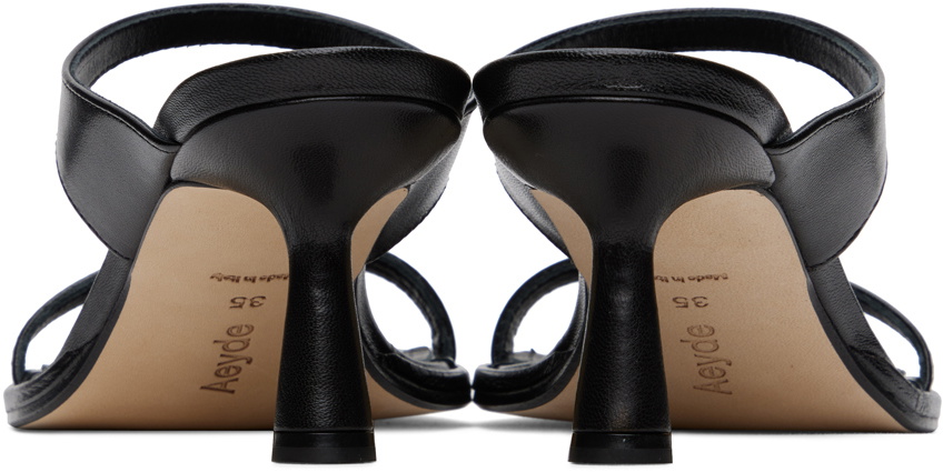 Aeyde Black Maru Heeled Sandals Aeyde
