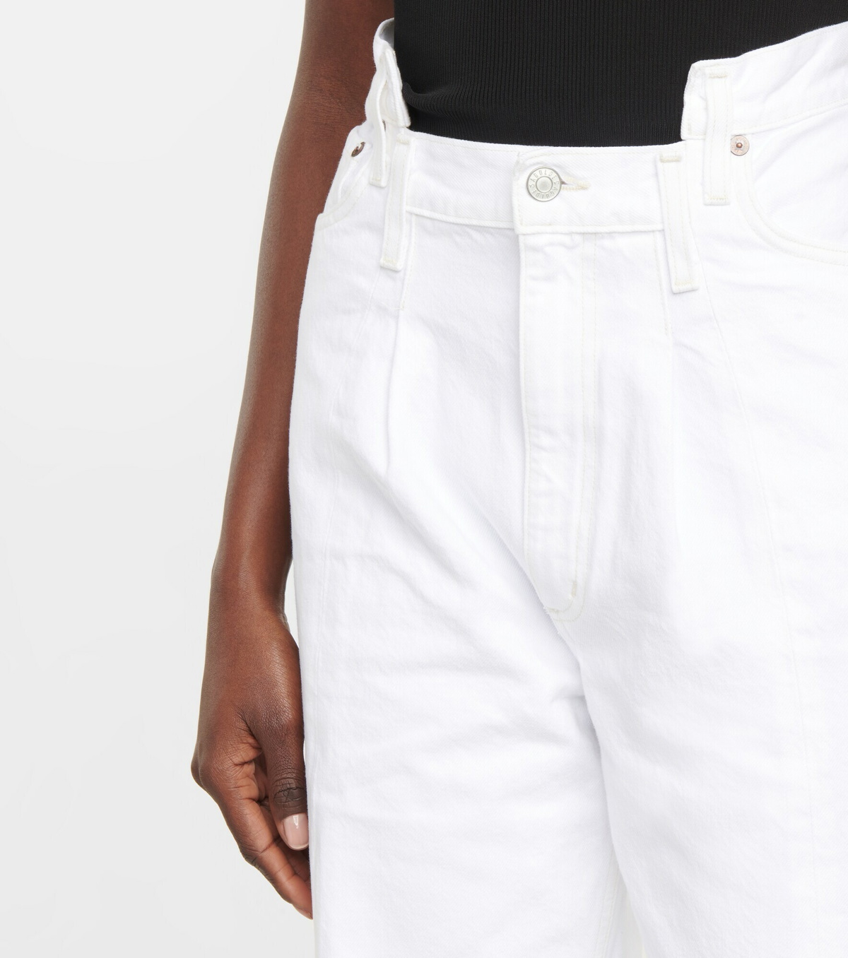 Agolde - Pieced Angled high-rise jeans AGOLDE