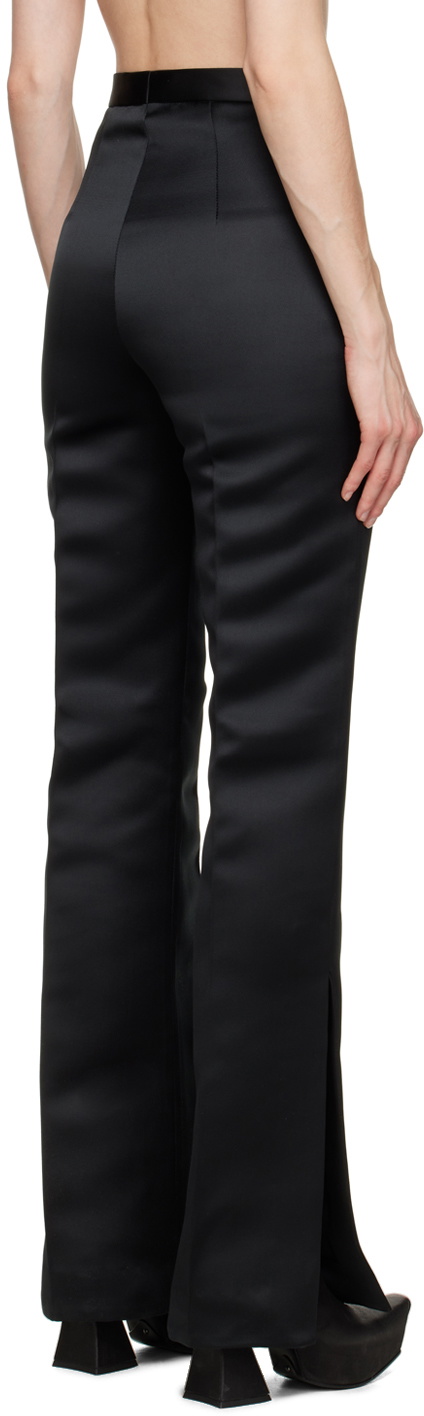 Feben Black Vented Cuff Trousers Feben