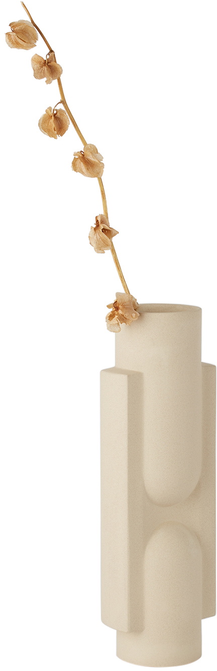 Light and Ladder Beige Kala Vase