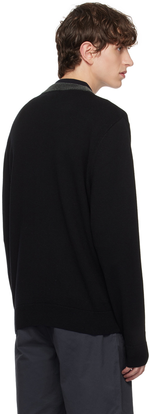 Fred Perry Black Check Cardigan Fred Perry