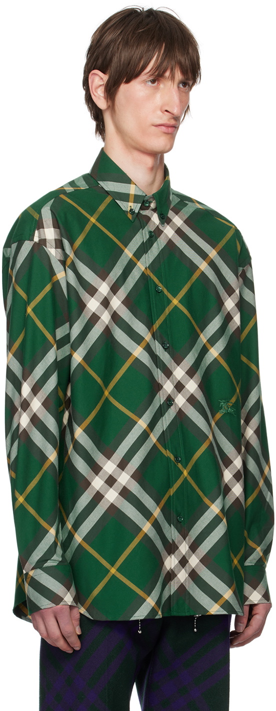 Burberry Green Check Shirt Burberry