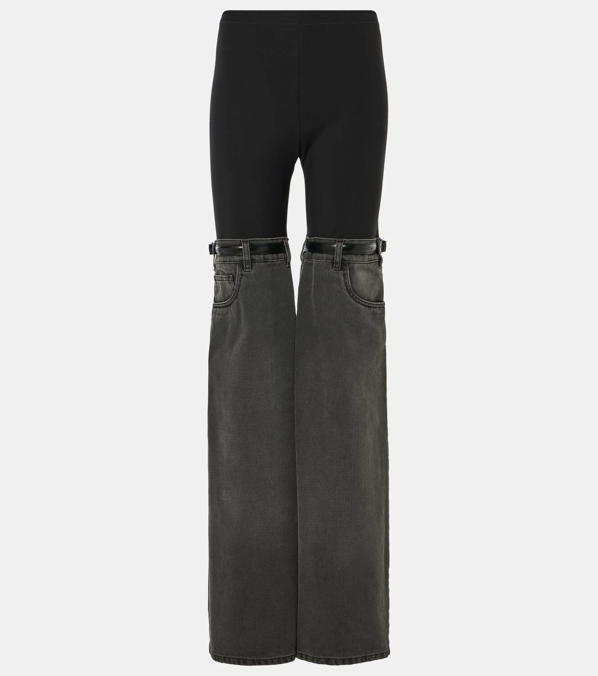 Coperni Denim-paneled straight pants Coperni