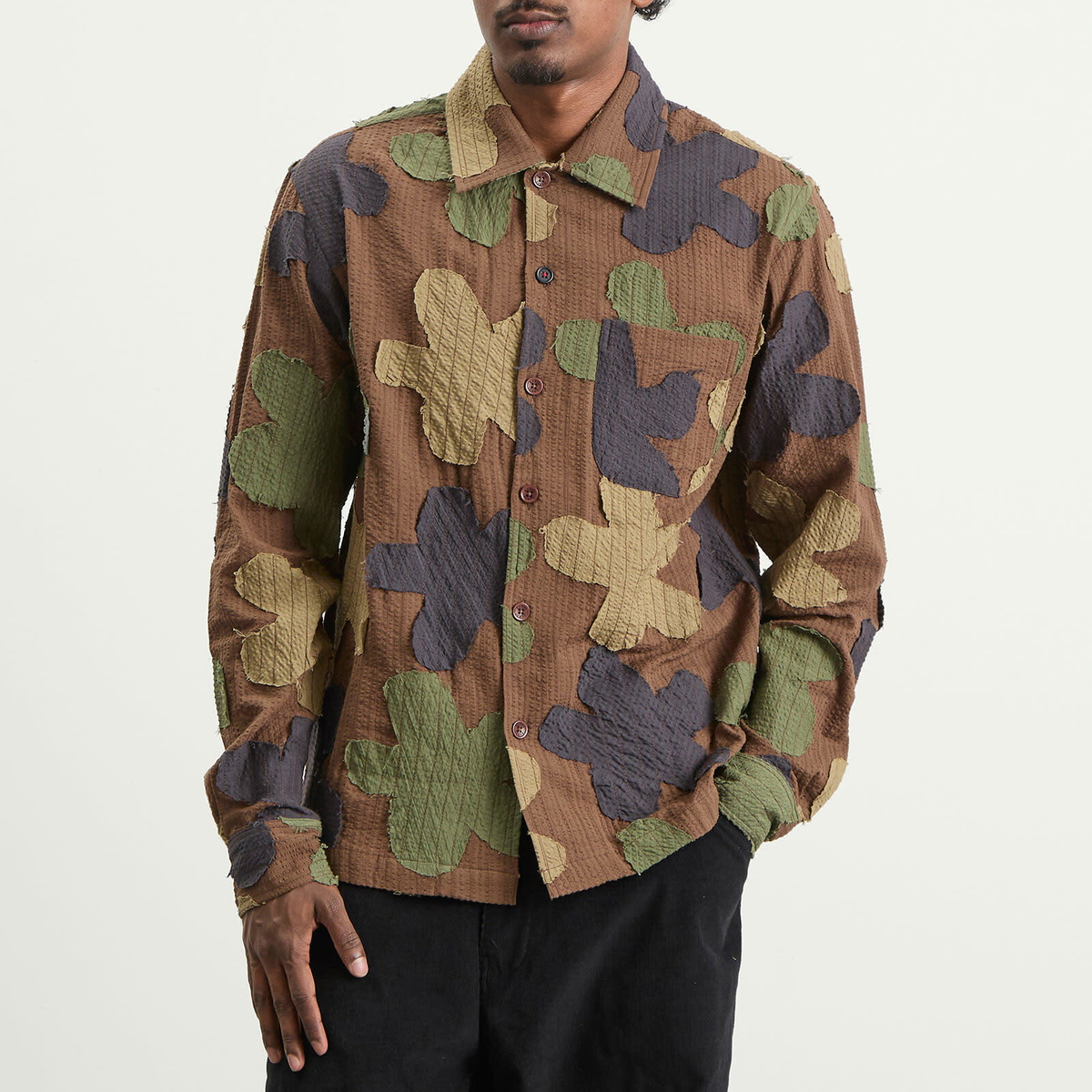 Kardo Men's Martin Camo Shirt in Olive Kardo