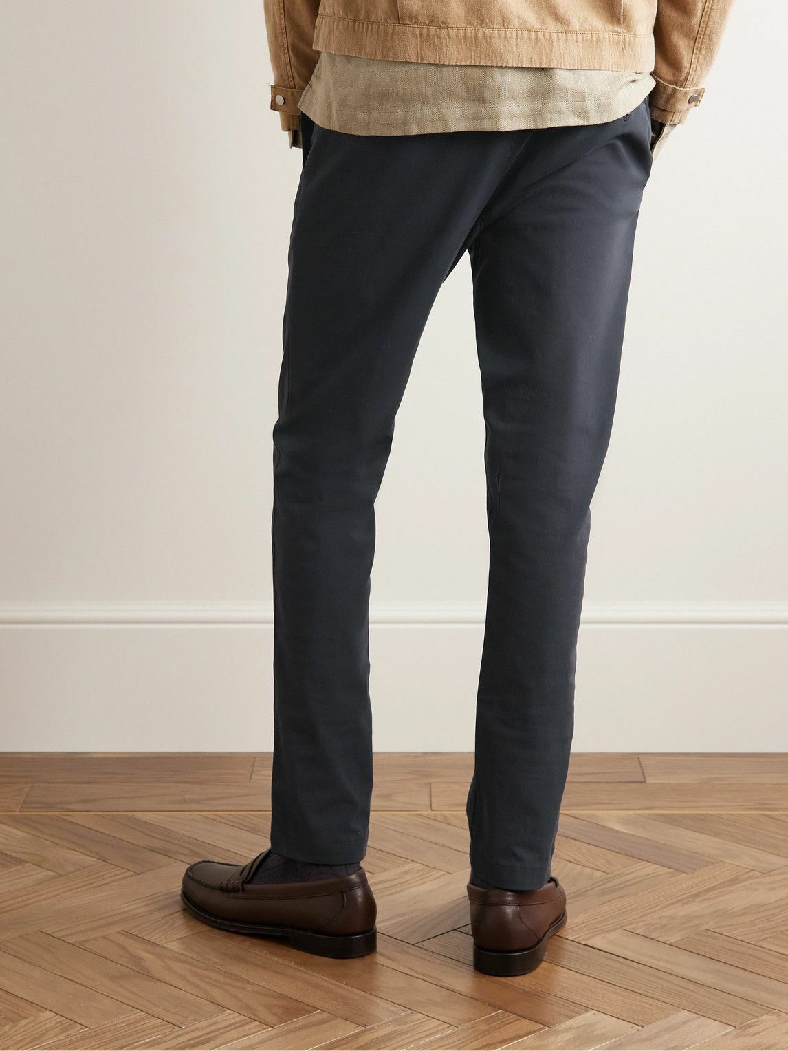 Club Monaco - Connor Slim-Fit Straight-Leg Cotton Trousers - Black Club ...