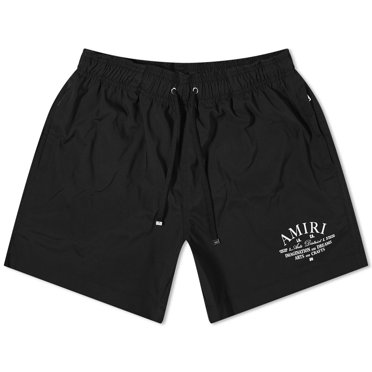 Amiri Black Art Patch Denim Shorts Amiri