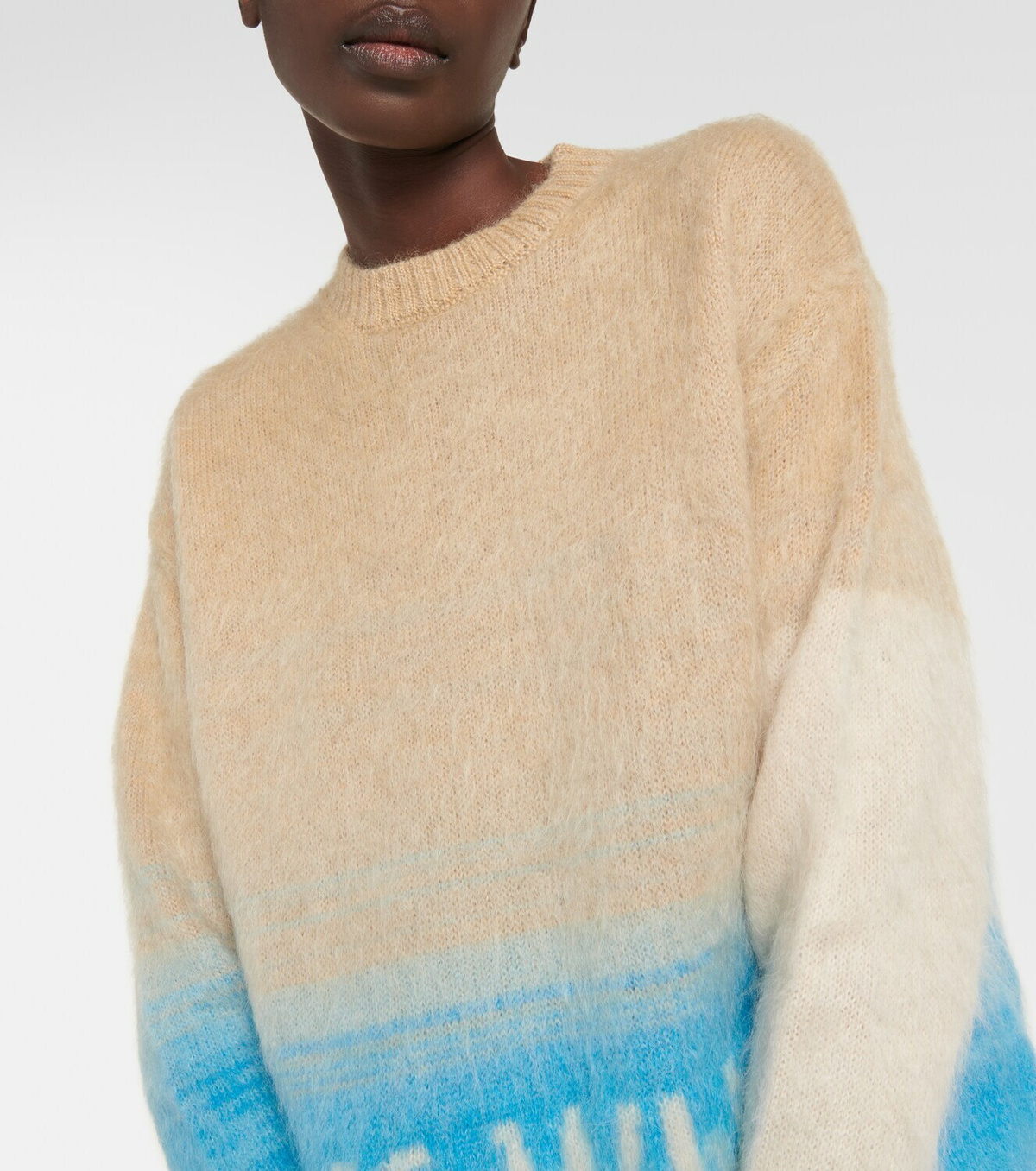Off-White - Logo mohair-blend sweater Off-White