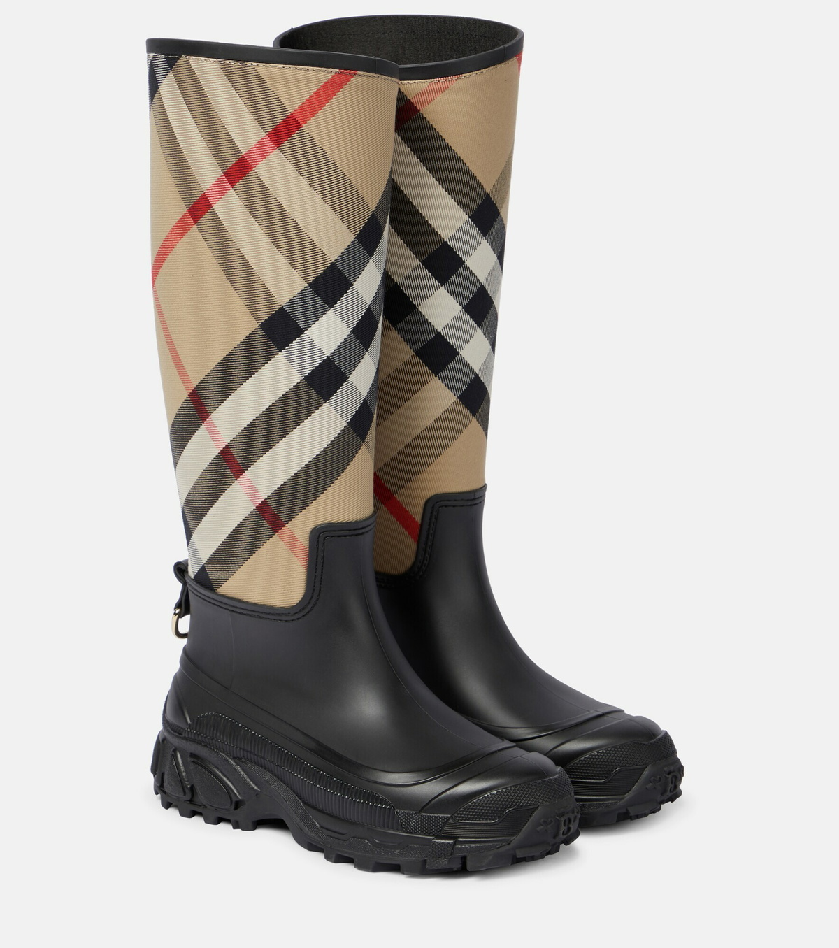 Burberry - House Check rubber rain boots Burberry