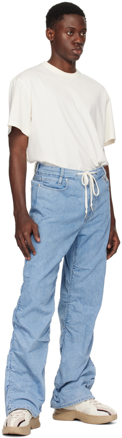 Wooyoungmi Blue Drawstring Jeans Wooyoungmi