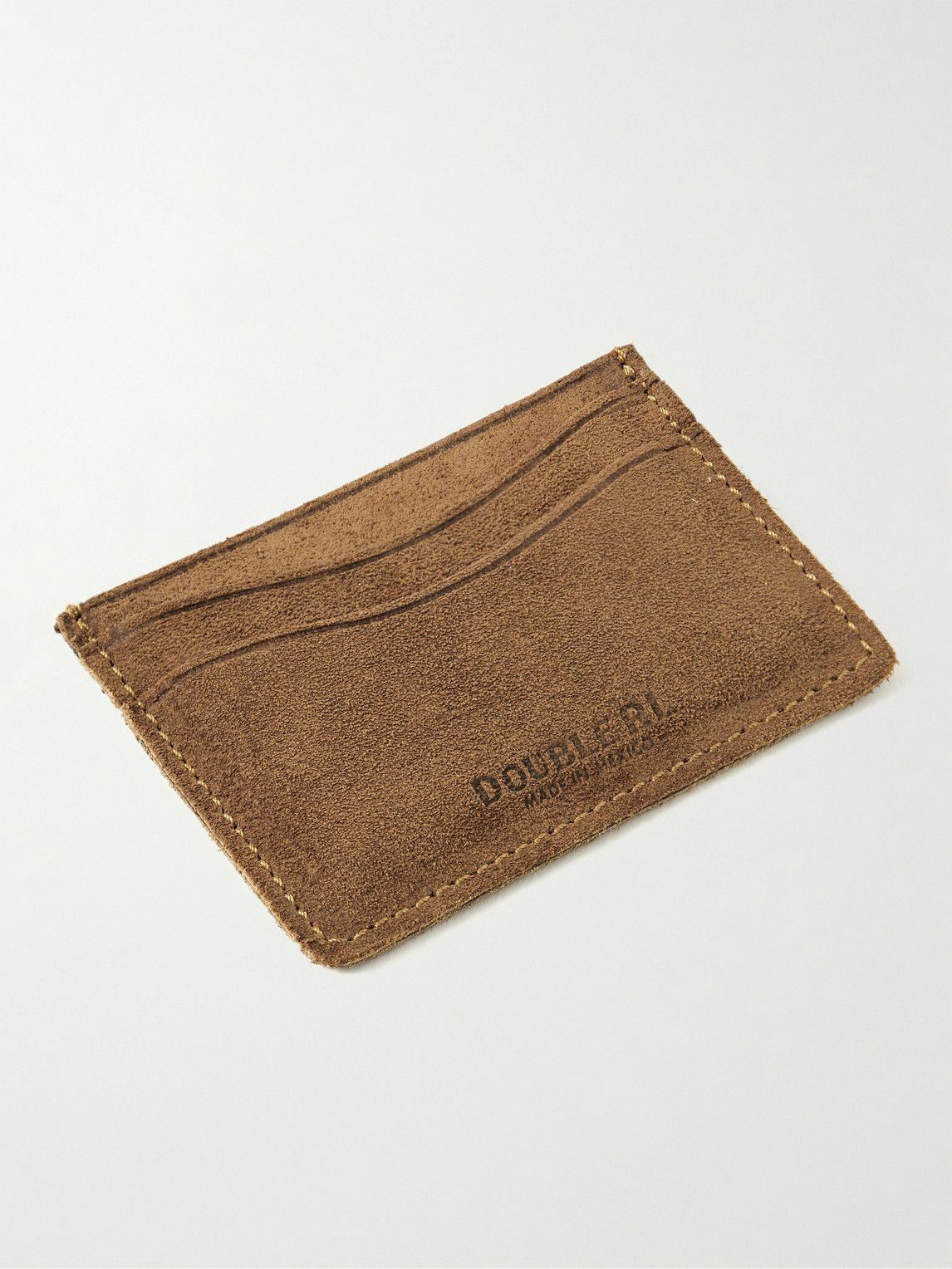 RRL - Logo-Debossed Suede Cardholder RRL