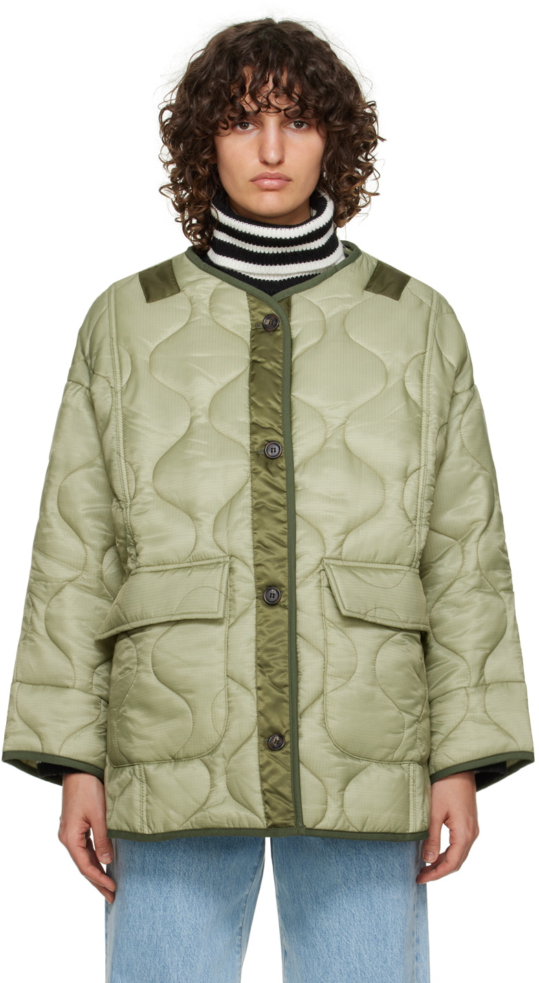The Frankie Shop Green Teddy Jacket The Frankie Shop