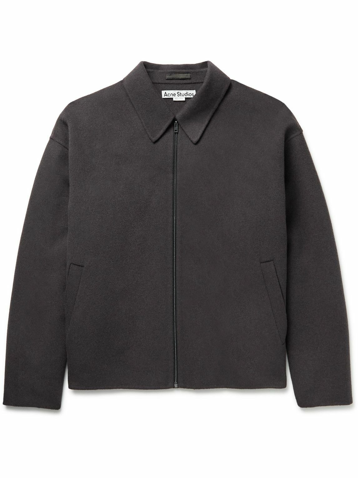 Acne Studios - Doverio Double-Faced Wool Blouson Jacket - Brown Acne Studios