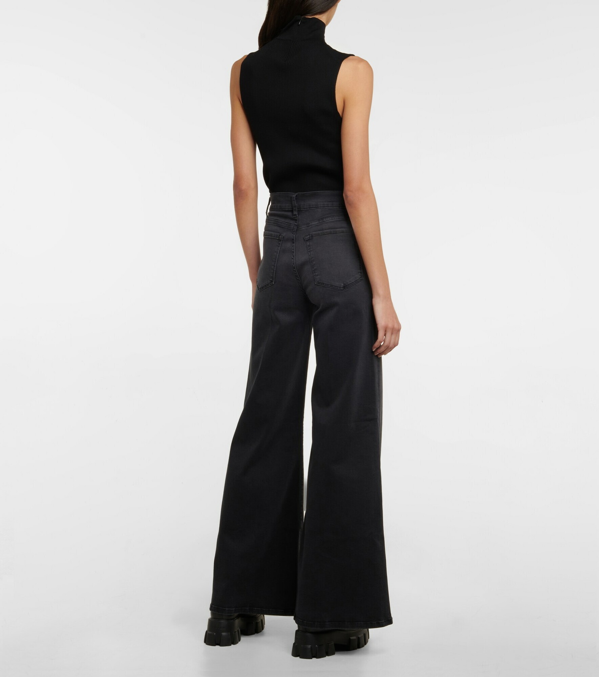 Frame - Le Palazzo high-rise palazzo jeans Frame Denim