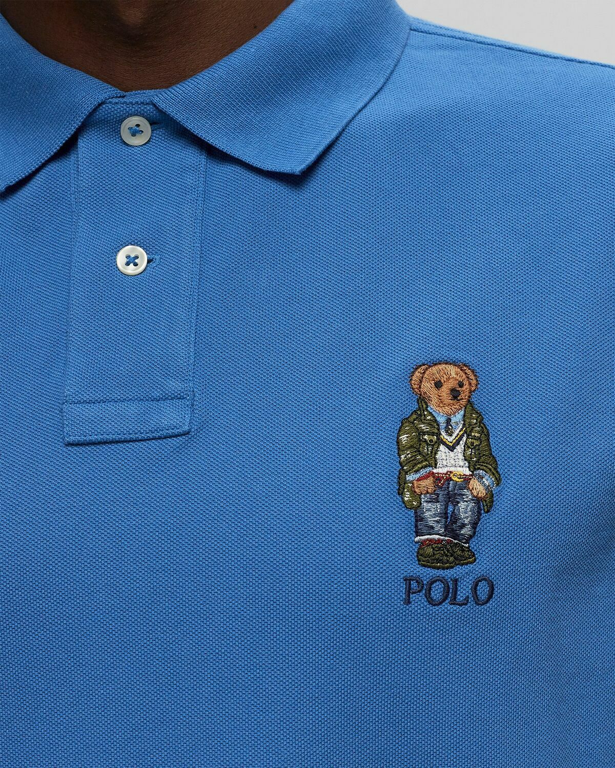 Polo Ralph Lauren Sskccmslm1 Short Sleeve Polo Shirt Blue Polos Polo ...