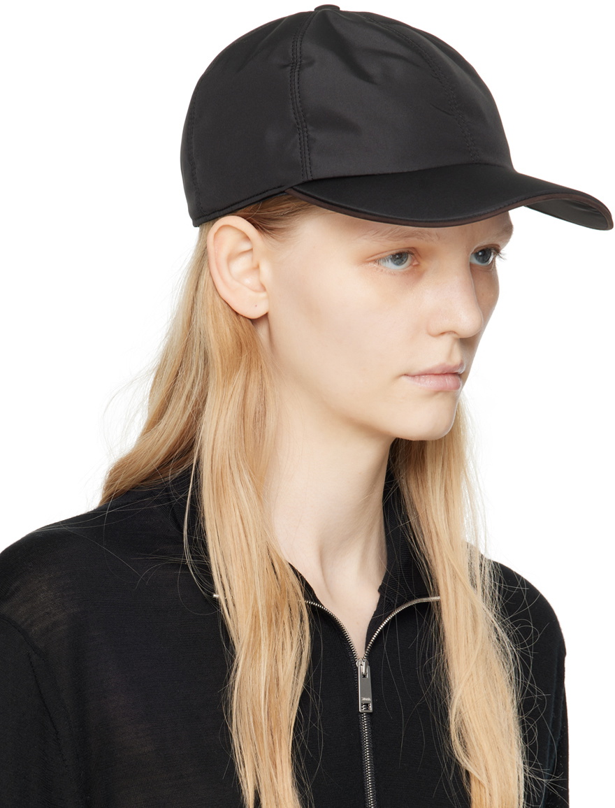 ZEGNA Black Paneled Cap Zegna
