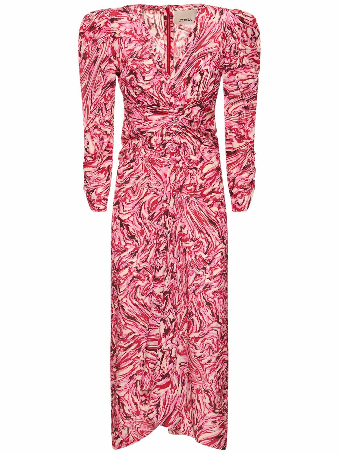 ISABEL MARANT - Albini Printed Silk Midi Dress Isabel Marant