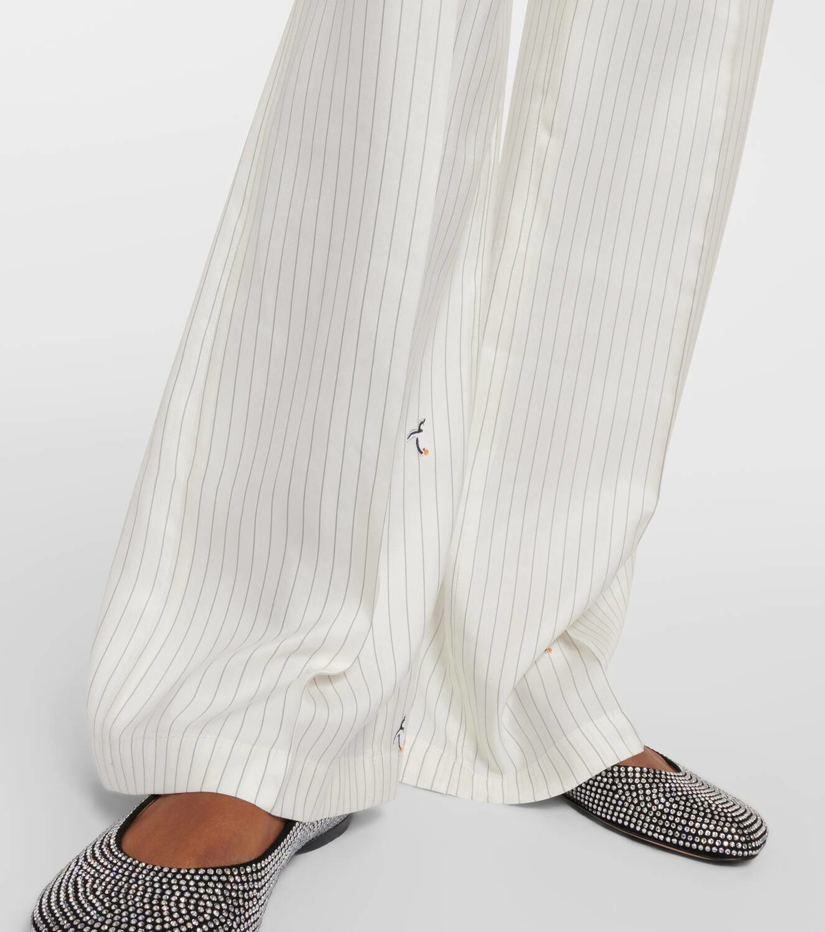 Loewe Silk and cotton wide-leg pants Loewe