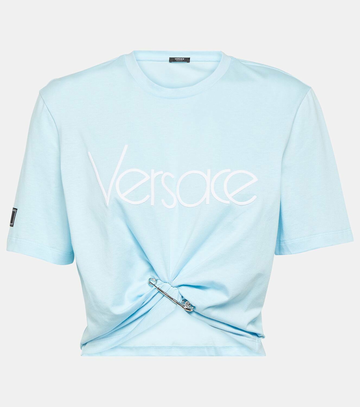 Versace 1978 Re-Edition logo cotton crop top Versace