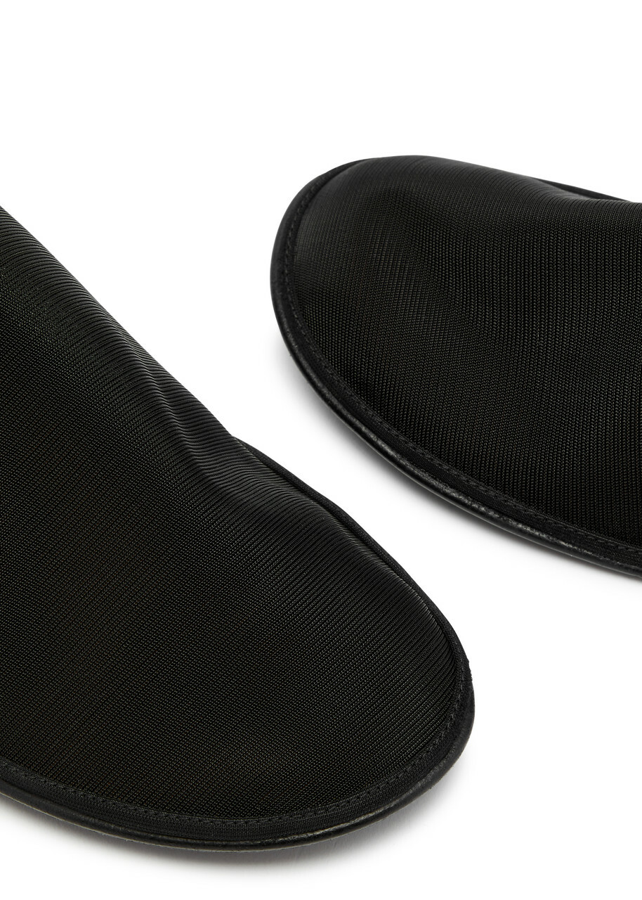 The Row Sock Mesh Ballet Flats Black The Row
