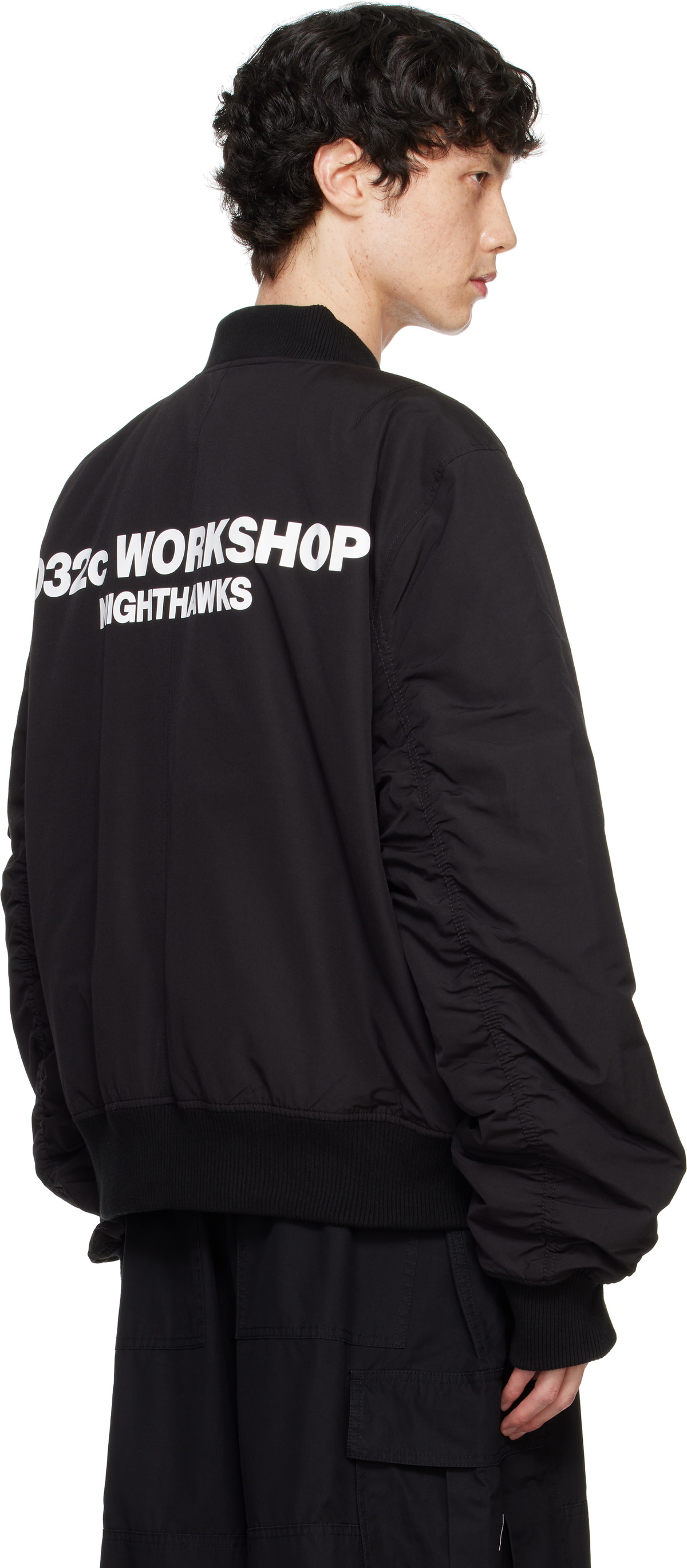 032c Black Nighthawks Bomber Jacket 032c