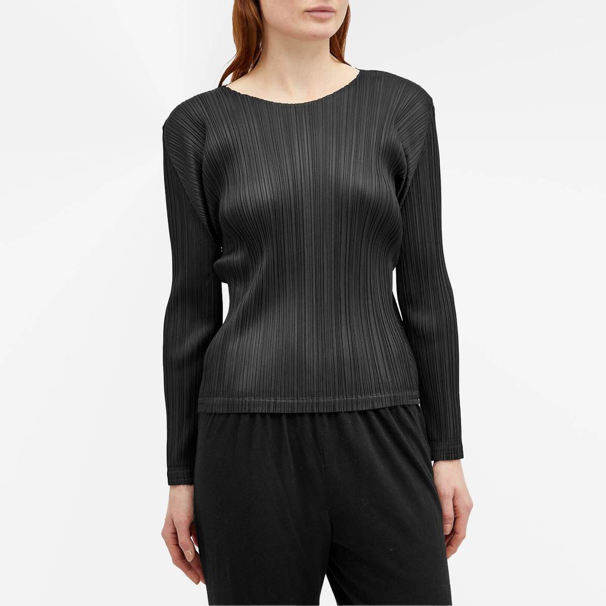 Pleats Please Issey Miyake Women's Long Sleeve Pleats Top in Black ...