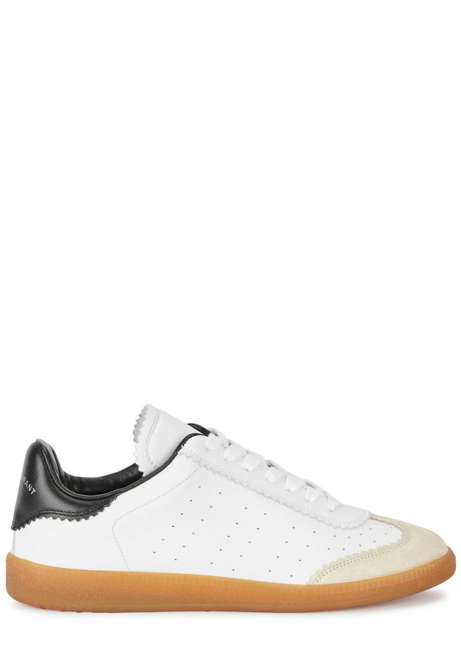Isabel Marant Bryce White Leather Sneakers, Sneakers, White, Leather ...