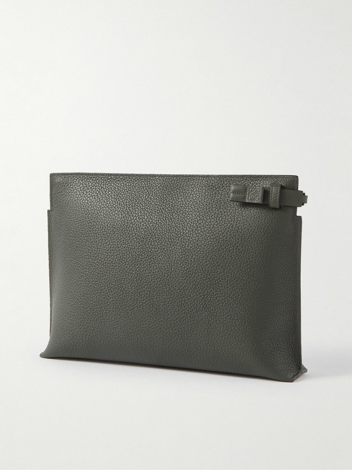 Loewe - Logo-Debossed Full-Grain Leather Pouch Loewe