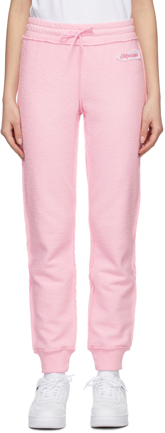 Moschino Pink Inside Out Label Lounge Pants Moschino
