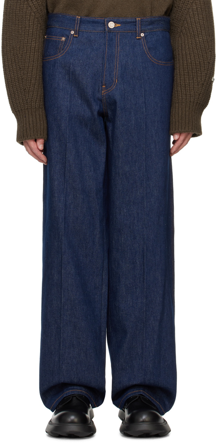Recto Blue Vincent Straight Fit Jeans Recto