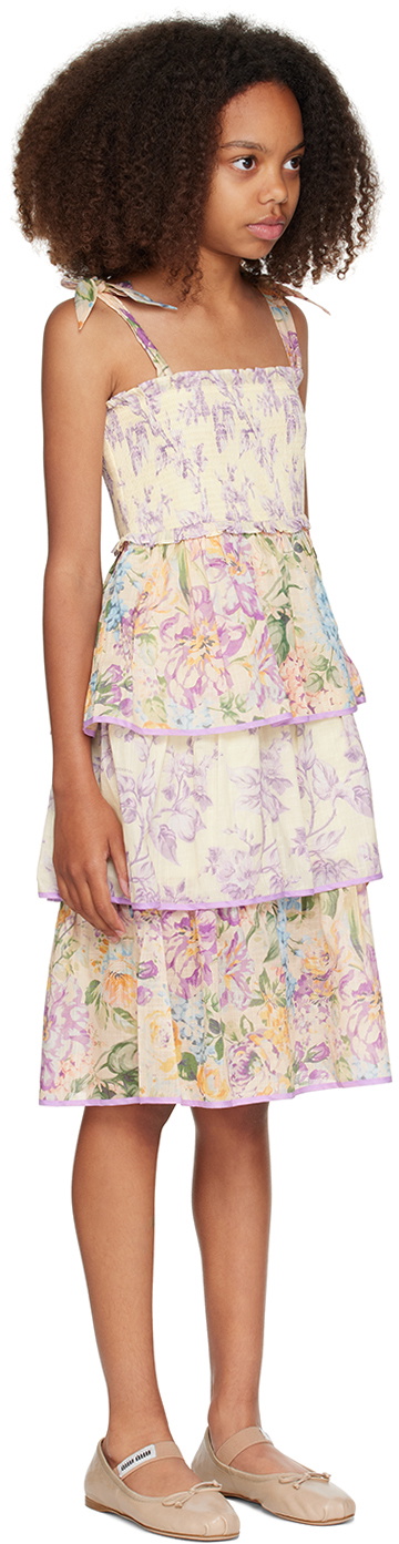 ZIMMERMANN Kids Multicolor Halliday Dress Zimmermann