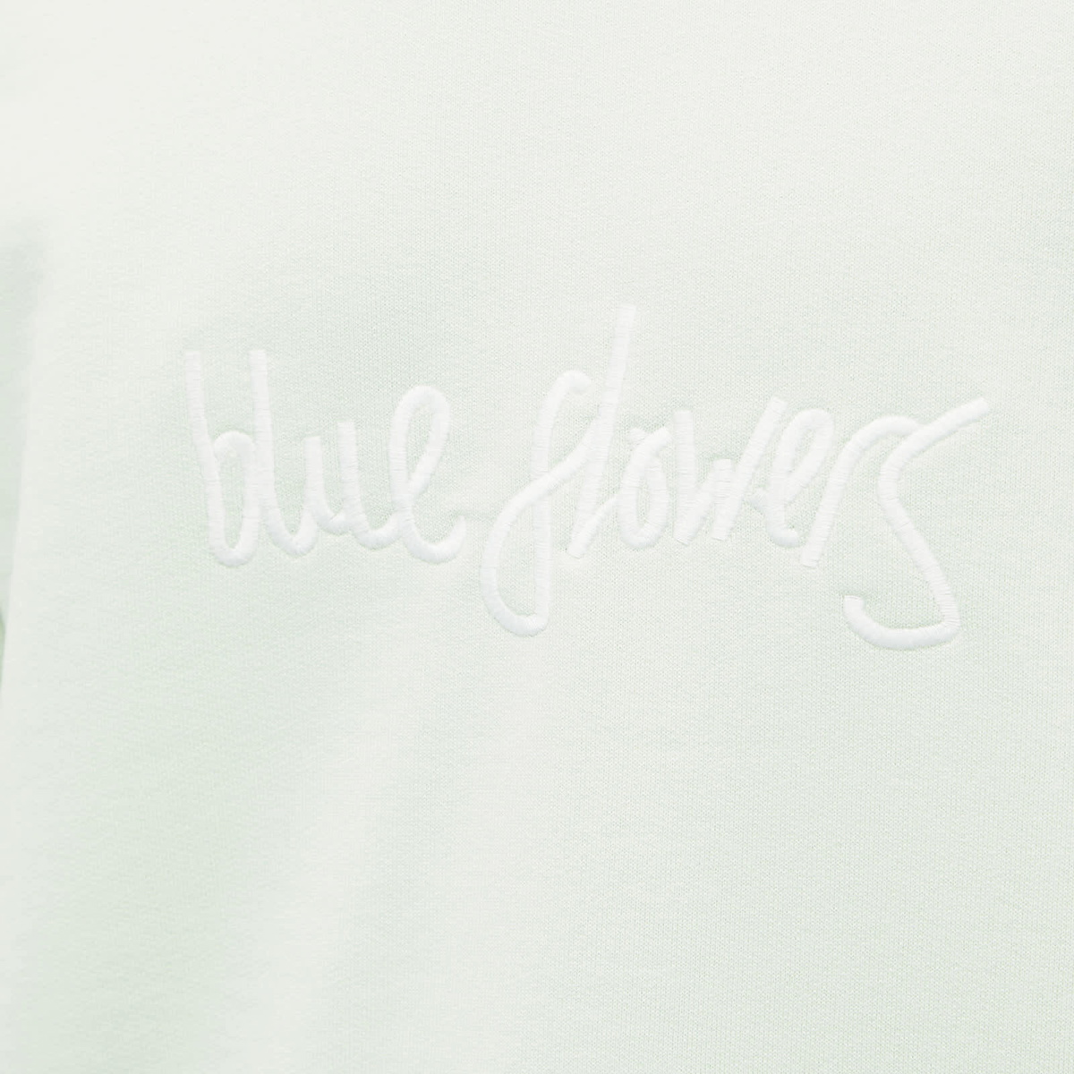 Blue Flowers Men's Pencraft Sweat in Pale Mint Blue Flowers