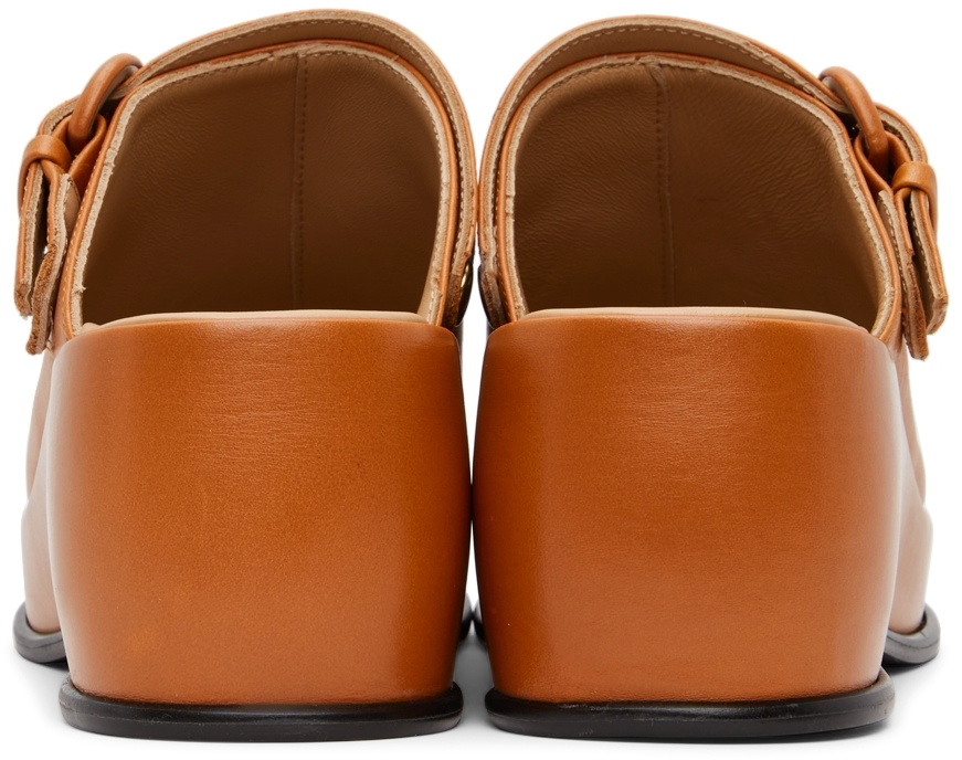 Paloma Wool Tan Leather Odessa Clogs Paloma Wool