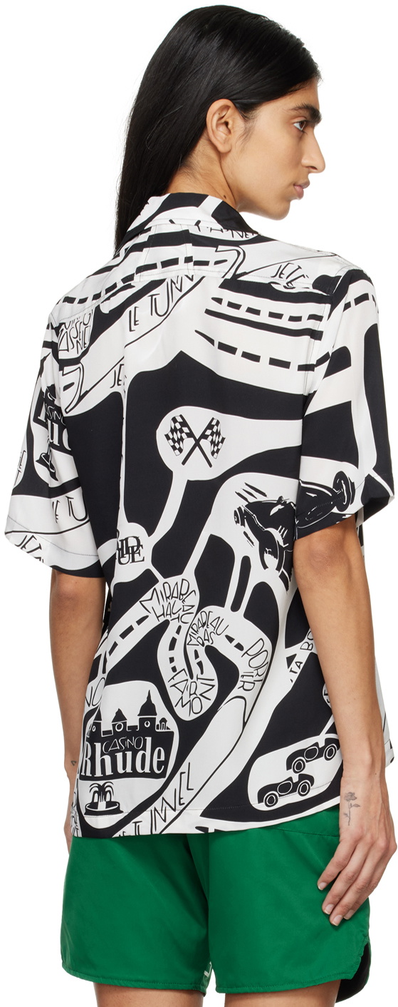 Rhude Black & White Strada Shirt Rhude