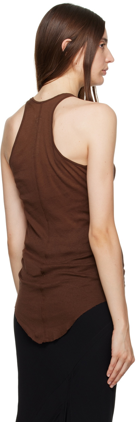 Rick Owens Brown Basic Tank Top Rick Owens