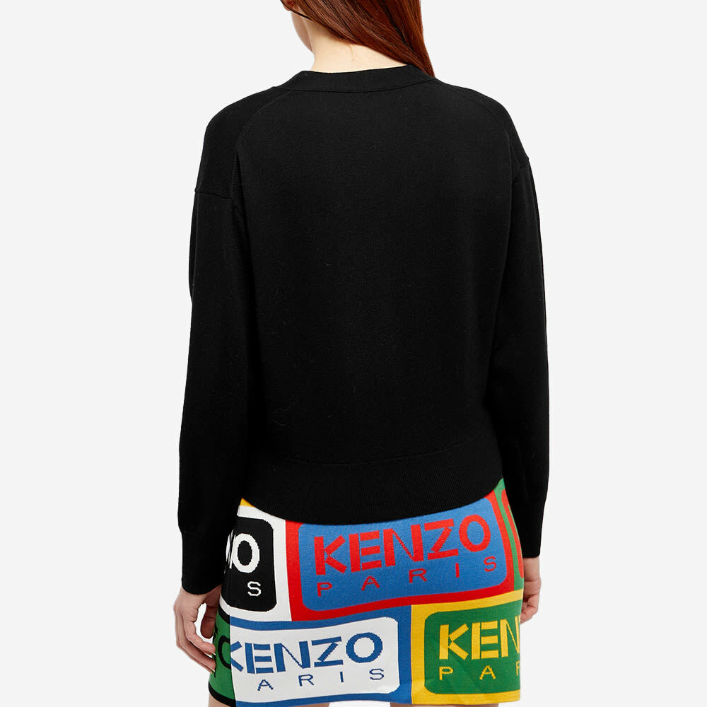 Kenzo Women's Crest Logo Cardigan in Black Kenzo