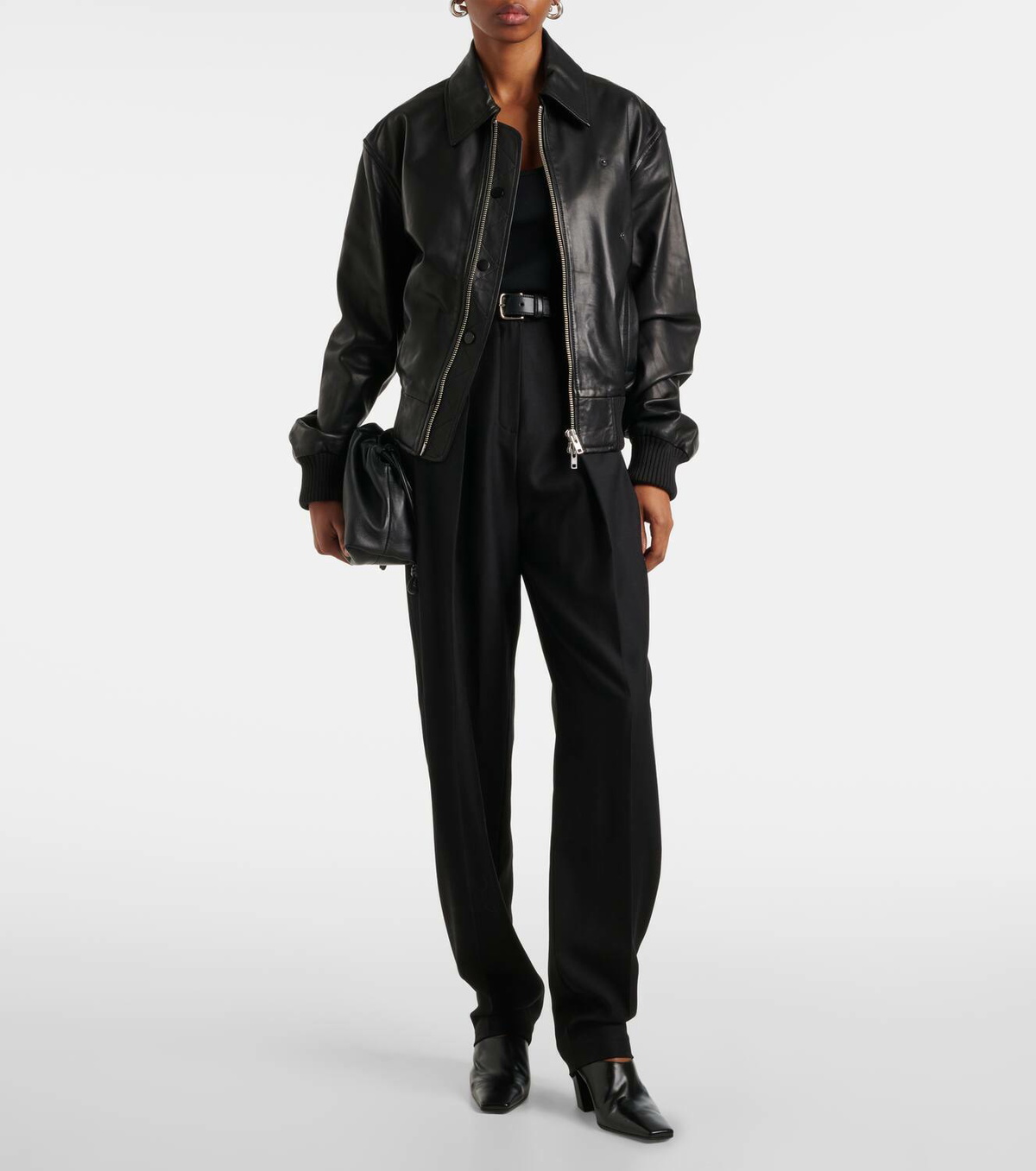Christopher Esber Leather bomber jacket Christopher Esber