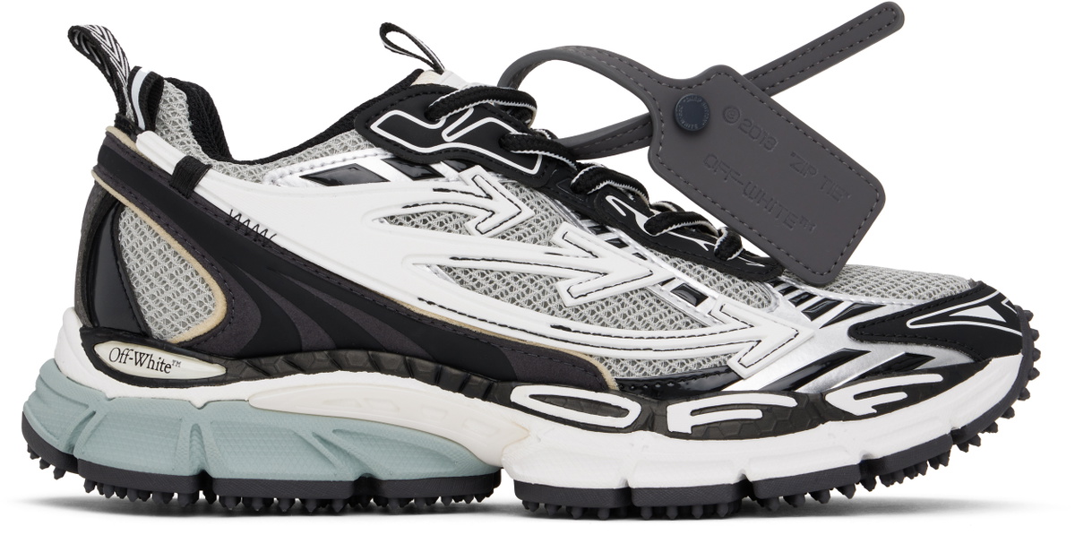 Off-White Gray & Black Be Right Back Sneakers Off-White