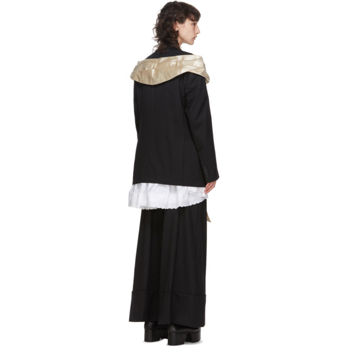 Simone Rocha Black Masculine Bow Blazer Simone Rocha