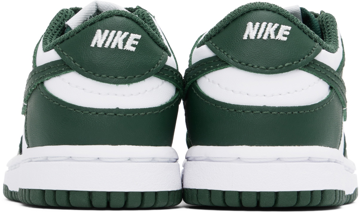 Nike Baby Green & White Dunk Low Sneakers Nike