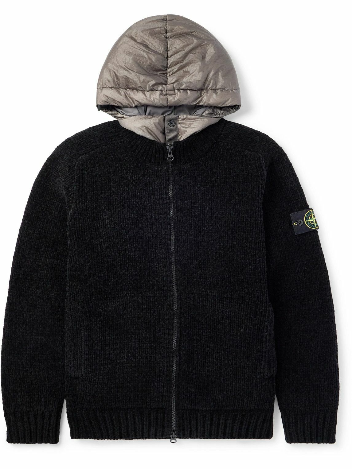 Stone Island - President Logo-Appliquéd Cotton-Velvet and Quilted ...