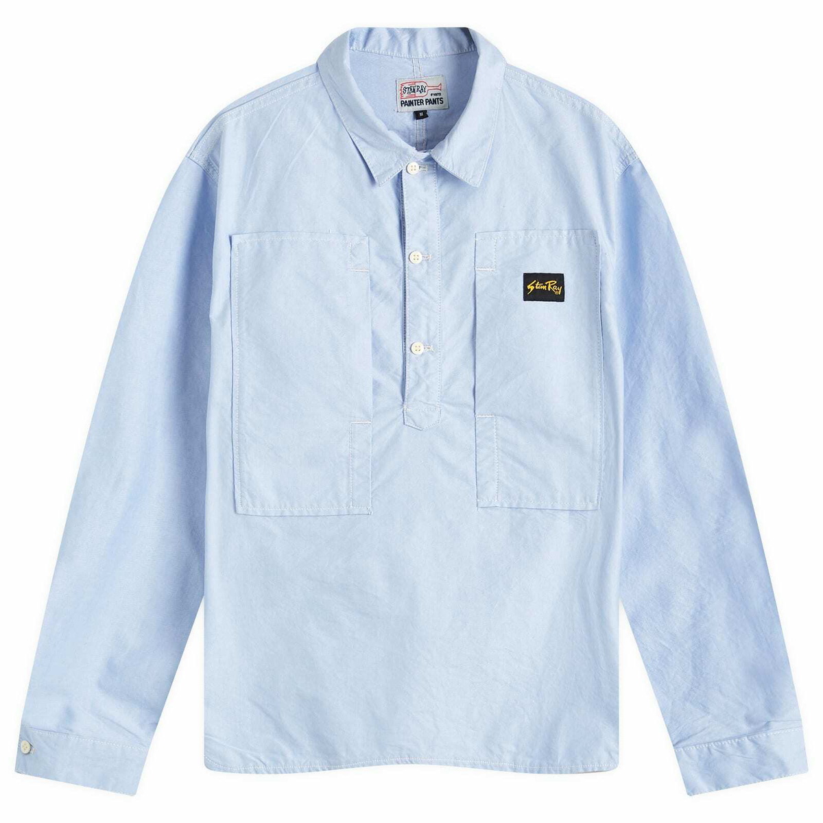Stan Ray Men's Popover Painters Shirt in Washed Chambray Stan Ray
