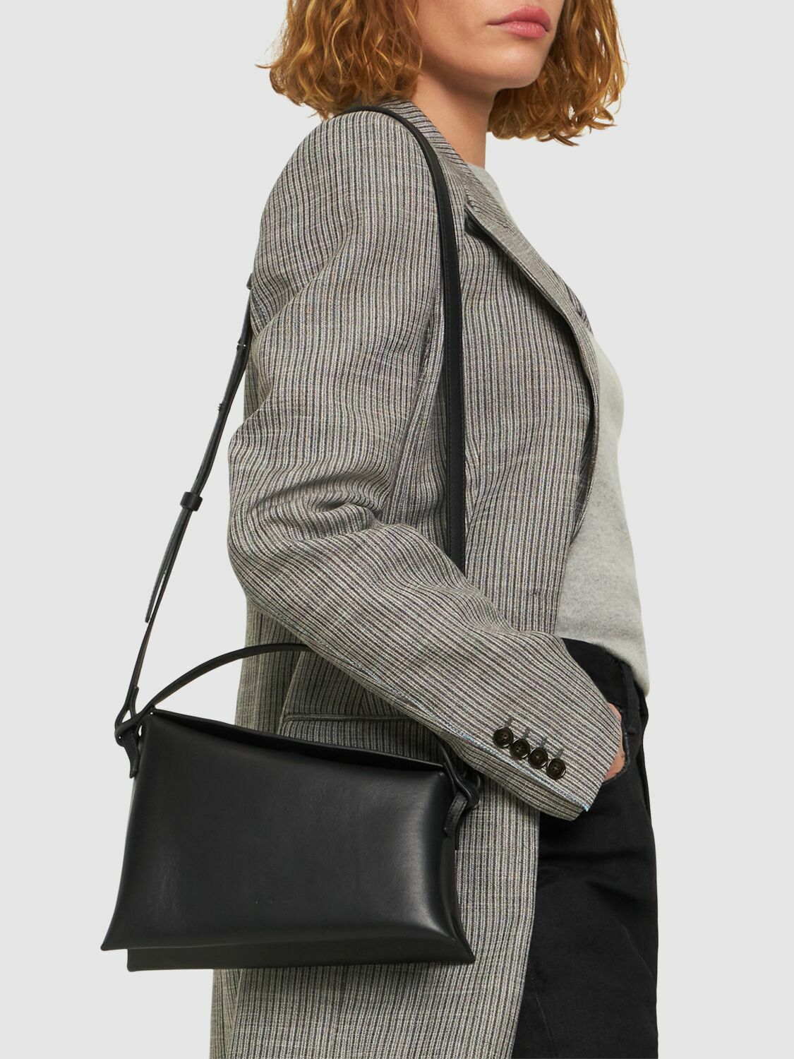 AESTHER EKME - Mini Lune Smooth Leather Shoulder Bag Aesther Ekme